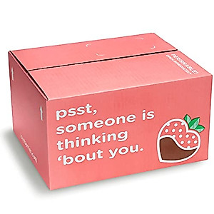 A Gift Inside Golden State Fruit Chocolate Covered Strawberries, 6 Dark, Milk & White Delight