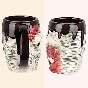 Kpuplol Halloween Mug, Zombie Themed Scaring Mug, Creepy Coffee Tea Ceramic Cup with Handle, Decoration and Novelty Gift for Men & Women for Horror Lover