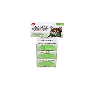 Neater Pet Brands 360-200-HD3 Scooper Refill Bags, Green (Pack of 3, 45bags)