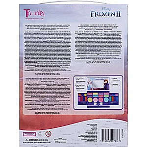 Disney Frozen Elsa Anna Cosmetic Compact Set with Mirror 22 Lip glosses, 4 Body Shines, 6 Brushes Colorful Portable Foldable Washable Makeup Beauty Kit Box Set for Girls Kids Toddler