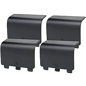 Aosai Battery Cover for Xbox Series X, for Xbox Series S Controller, Replacement Battery Back Door Lid for Xbox Core Controller, Batteries Caps Shell Repair Part for Xbox Series X/S (4Pcs Black)
