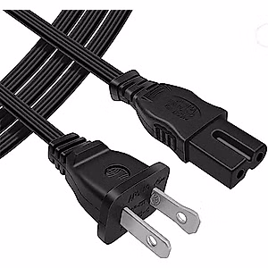 Xzrucst 6Ft AC Power Cord Flat Fig 8 Cable Lead for Brother PE-400D 500 Sewing Machine