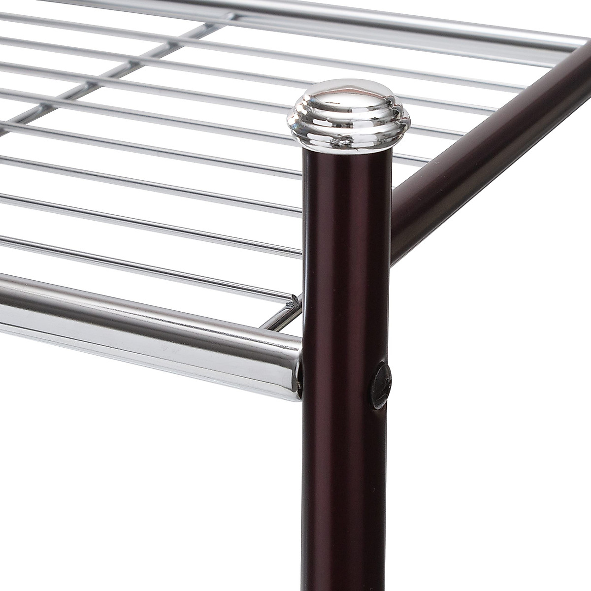 Organize It All 3 Tier Over the Toilet Bathroom Storage Space Saver, Chrome and Bronze