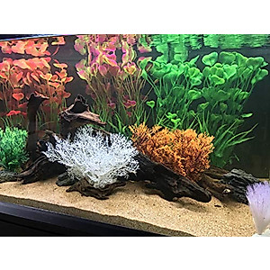 2 Pcs Artificial Green Water Plants, Fish Tank Aquarium Decorations, Made of Soft Plastic