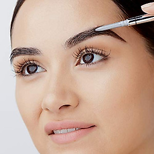 PÜR Beauty Arch Nemesis 4-in-1 Dual-Ended Brow Pencil, Self-Sharpening Component, Built-In Brow Grooming Comb, Conditions & Strengthens Brow Hair- Dark,1 Count (Pack of 1)