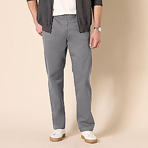 Amazon Essentials Men's Straight Fit 5-Pocket Stretch Twill Pants, Dark Grey, 30W x 30L
