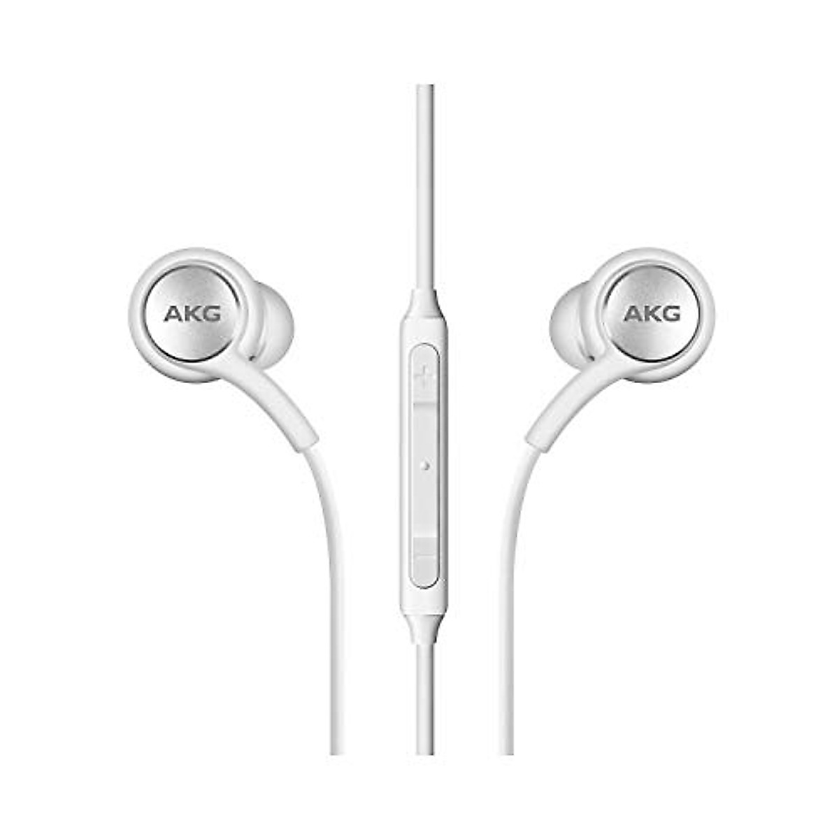 ElloGear OEM Earbuds Stereo Headphones for Samsung Galaxy S10 S10e Plus Cable - Designed by AKG - with Microphone and Volume Buttons (White)