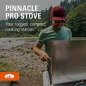 GSI Outdoors, Pinnacle Pro 2 Burner Propane Camping Stove, Folding & Ultra Portable
