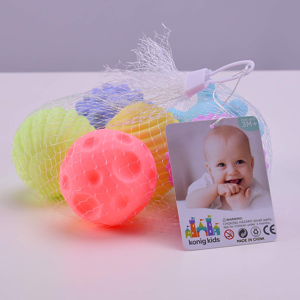 Konig Kids Textured Multi Sensory Ball Set