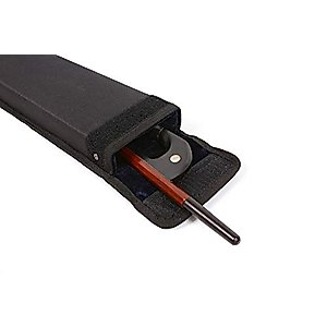 Yinfente Upright Double Bass Bow Case for One French German Bass Bow bag With Shoulder Strap (Black)