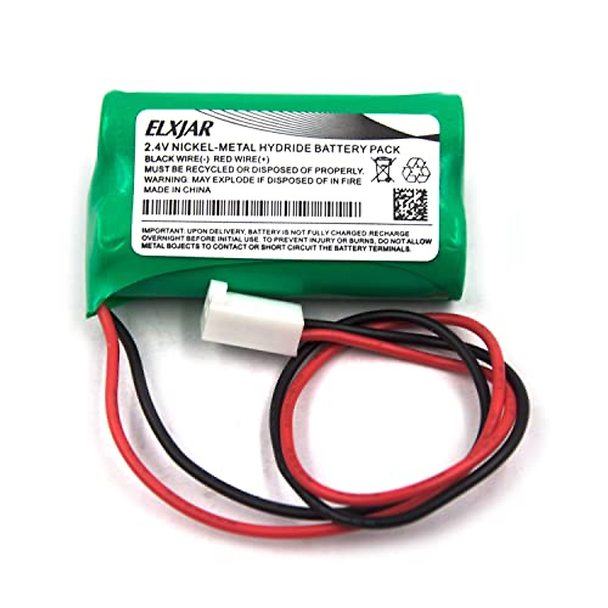 (5-Pack) 2.4V 1500mAh Ni-MH Battery Pack Replacement for Duallite 93035262, OSI OSA-283, Dual-Lite 93035653 93043816 93043817 Emergency/Exit Light