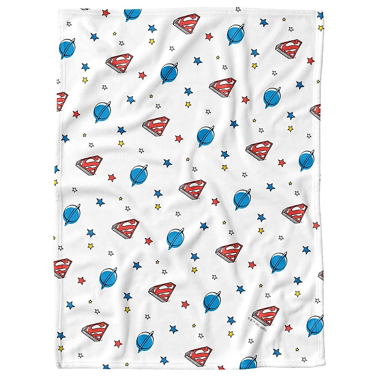 LOGOVISION Superman Lightweight Baby Blanket, 30"X40", Space Pattern Unisex for Infants Girls & Boys