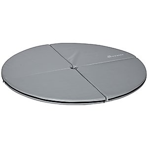 Soozier Pole Dance Mat, 2"T x 5'W Folding Pole Dance Mat for Home, Lightweight and Foldable, Gray
