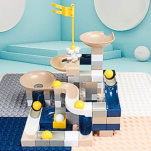 GobiDex 7 in 1 Multi Kids Activity Table Set with 2 Chairs and 100 Pcs Large Size Blocks Compatible with Classic Blocks.Water Table,Sand Table and Building Blocks Table for Toddlers Activity