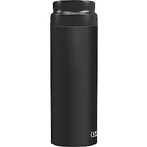 CamelBak Forge Flow Coffee & Travel Mug, Insulated Stainless Steel - Non-Slip Silicon Base - Easy One-Handed Operation - 16oz, Black