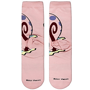 Odd Sox, Gary The Snail Nickelodeon SpongeBob Cartoon, Fun Cute Socks for Women, 5-10