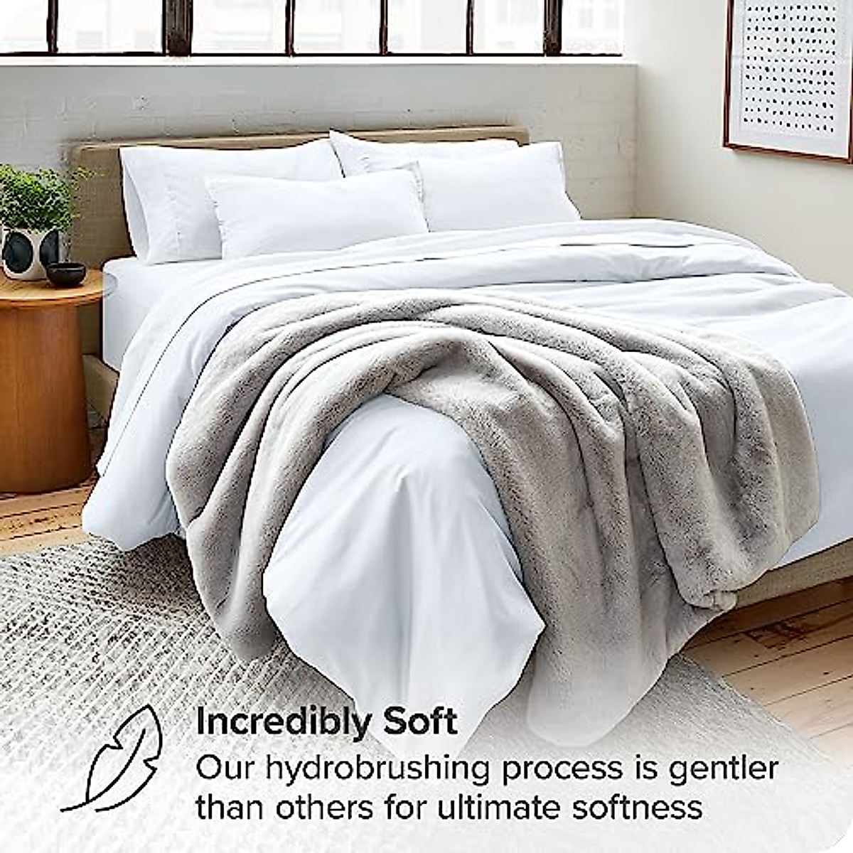 Bare Home Duvet Cover Twin/Twin Extra Long Size - Premium 1800 Super Soft Duvet Covers Collection - Lightweight, Cooling Duvet Cover - Soft Textured Bedding Duvet Cover (Twin/Twin XL, White)