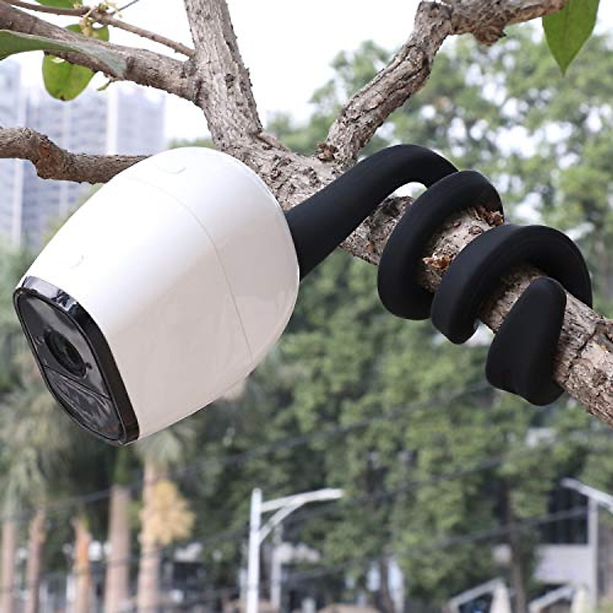 2 Pack Flexible Twist Mount for Arlo Pro 2, Arlo Ultra, Arlo Pro,Arlo Baby, Arlo Pro 3, Arlo Go,Arlo Wall Mount Bracket,Attach Your Arlo Camera Wherever You Like Without Any Tools - Black