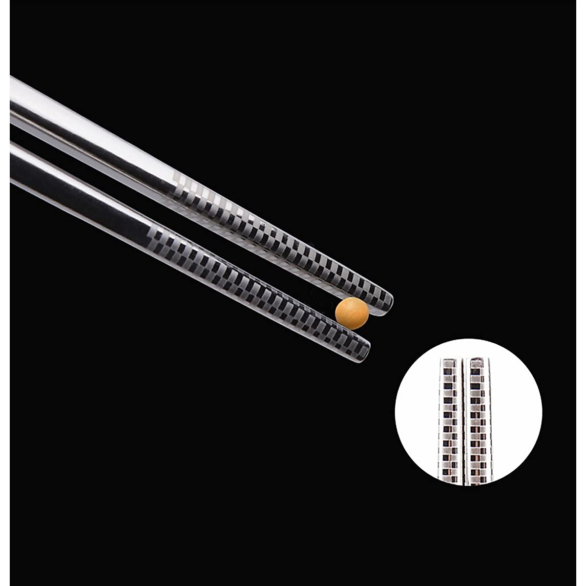 Chopsticks Metal Chopsticks 304 Stainless Steel Chopsticks Lightweight Travel, Reusable Chopsticks ,Dishwasher Safe(10 pairs )