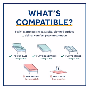 Sealy Posturepedic Plus Mattress with Surface-Guard, Tight Top 13-Inch Medium, King, Grey