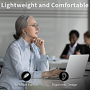 Jxrev Wireless Earbuds, Bluetooth 5.3 Headphones Stereo Sound, Wireless Earphones in Ear 40H Playback LED Power Display, Headset Built-in Microphone, Touch Control, IP7 Waterproof for Sport, Black