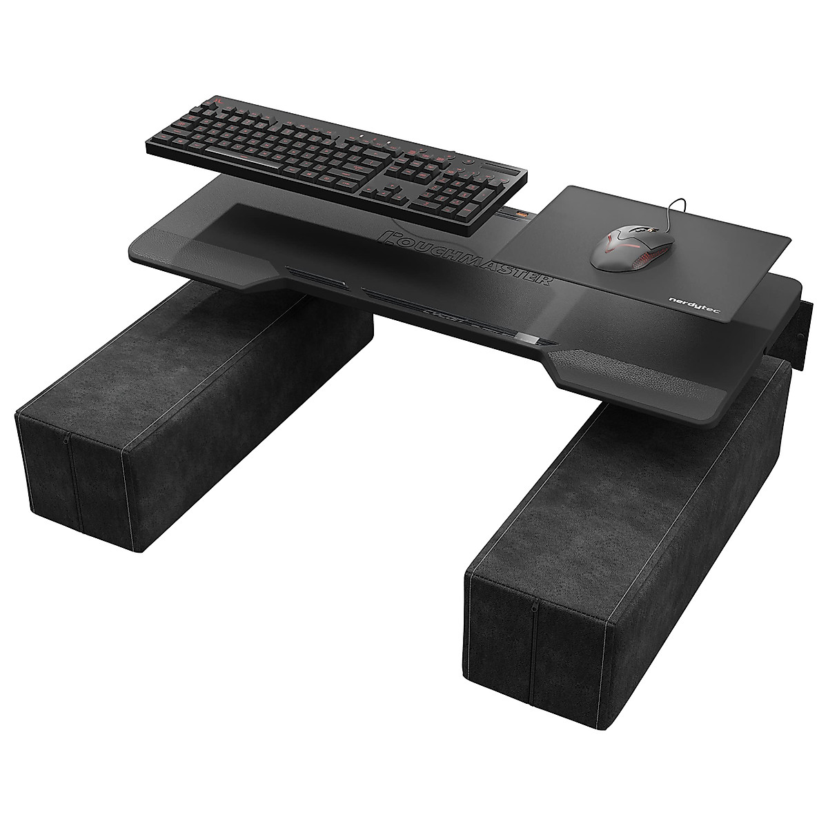 Couchmaster CYCON² Fusion Grey - Couch Gaming USB-Hub Desk for Mouse & Keyboard (for PC, PS4/5, Xbox One/Series X), Ergonomic lapdesk for Couch & Bed