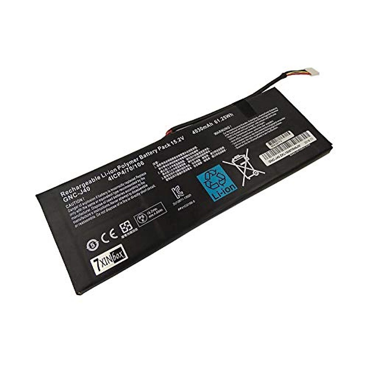 GNC-J40 961TA013F Laptop Battery for GIGABYTE P34W P34K P34F P34G V2 V3 V4 V5 V7 Series（15.2V 61.25Wh）