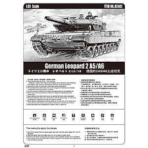 Hobby Boss Leopard 2 A5/A6 Vehicle Model Building Kit (HY82402)
