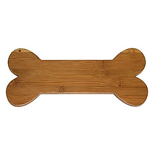 A Pet Project Dog Bone Bamboo Wood Cutting Board for Kitchen | Chopping Board - 12" X 5.5" X 0.375"