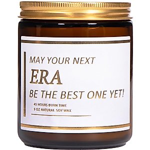 Music Lover Birthday Gift,May This Be Your Best Era Scented Candle, Music Fans Celebration Decor Accessories,9oz Pure Soy Wax Handcrafted, Lavender Scent.
