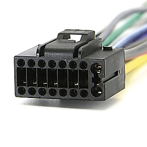 Goliton 16 Pin Wire Harness Compatible for Kenwood Select Stereo Head Unit Ref Part no E30-6881-25 KDC-MP345U DDX-318 DDX-319 DDX-418 DDX-419 DDX-719