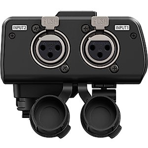 Panasonic Professional XLR Audio Video Microphone Adaptor with 2 XLR Terminals – Accessory Compatible with LUMIX GH5, GH5S, S1 and S1R Mirrorless Digital Cameras - DMW-XLR1, Black