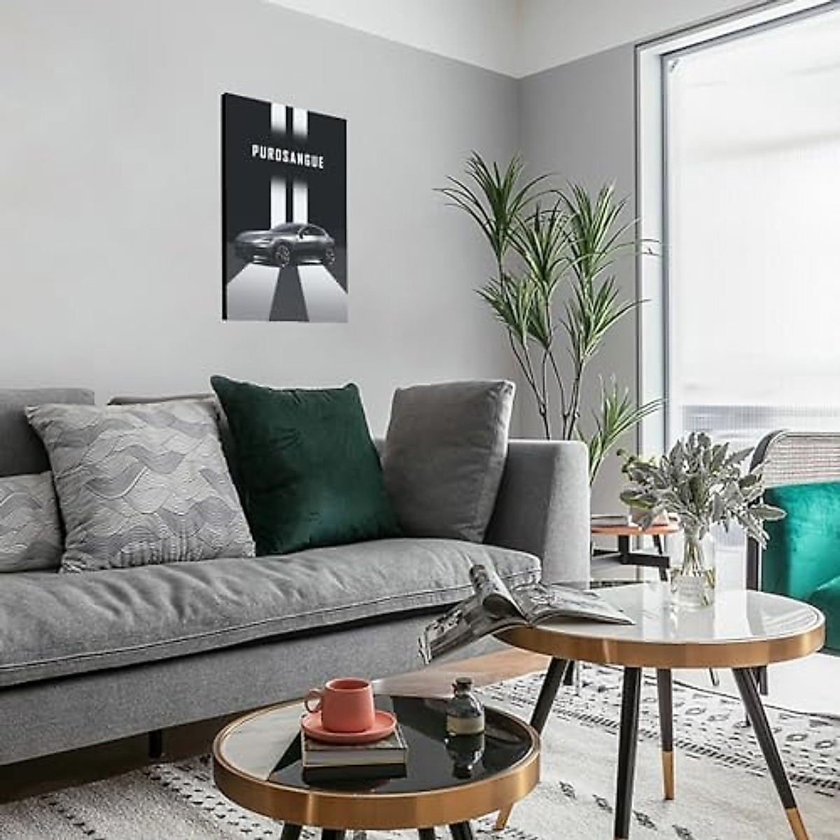 Car Poster Ferrari F40 Supercar Posters Racing Car Canvas Wall Art For Boy's Bedroom SuperCar Wall Decor Frame-style 12x18inch(30x45cm)