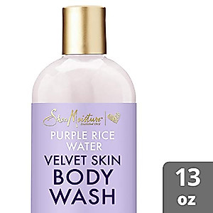 SheaMoisture Velvet Skin Body Wash for Dry Skin Purple Rice Water with Shea Butter 13 oz