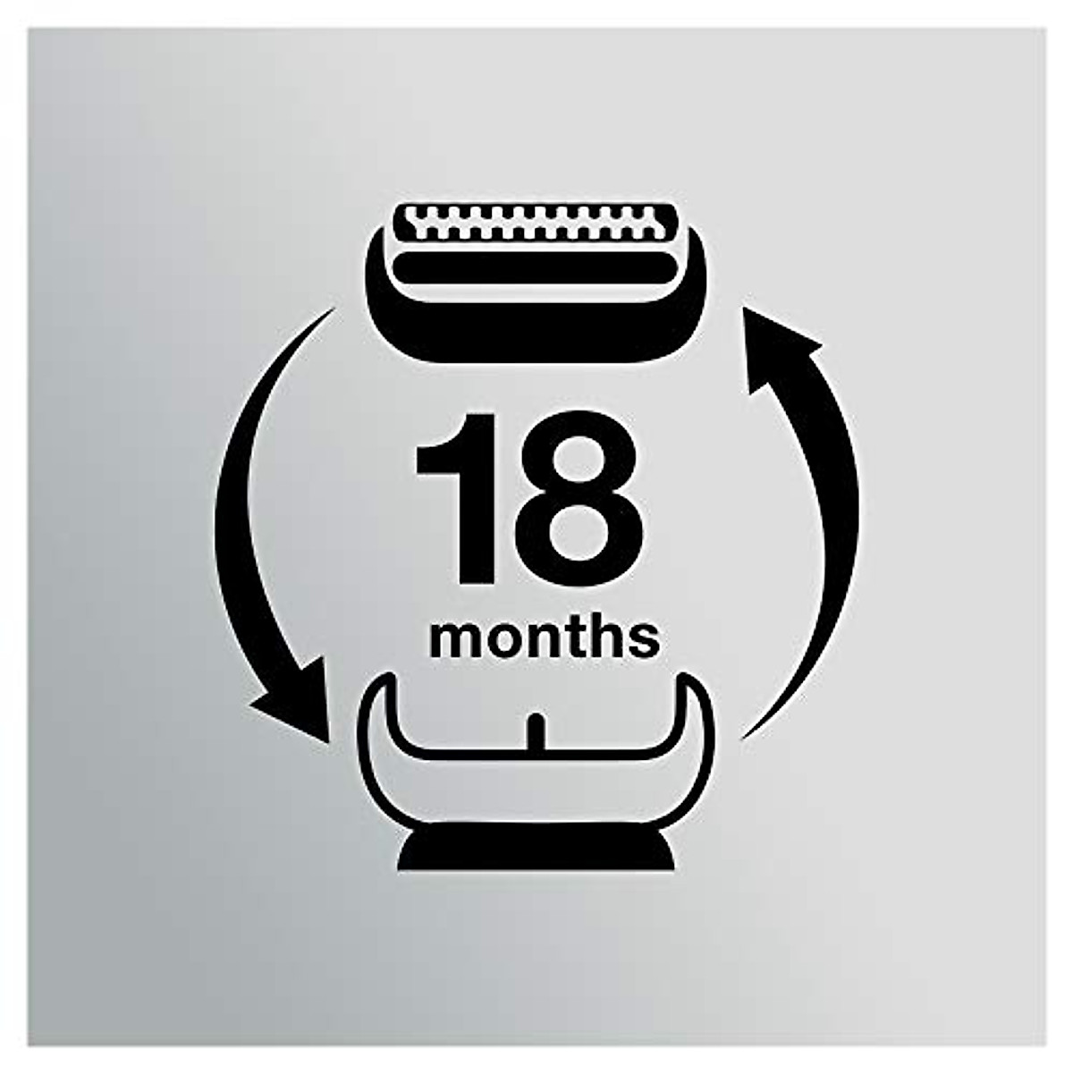 Braun Series 7 Electric Shaver Replacement Head, Easily Attach Your New Shaver Head, Compatible with New Generation Series 7 Shavers, 73S, Silver