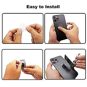 Dgloze 2 Pack Phone Ring Holder Finger Kickstand, 360°Rotation Phone Grip, Foldable Phone Holder for Hand Work with Magnetic Car Mount Compatible with Most Smartphones and Tablets (Silver)