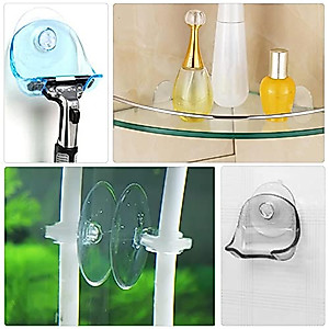 Litoexpe 10 Pieces Clear Suction Cups Without Hooks Without Holes, Small Professional Strength Sucker Pads for Home Decoration and Organization, 0.8 Inch/20mm
