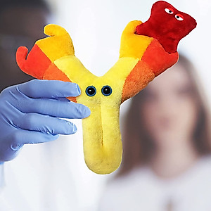 GIANTmicrobes Antibody Plush, Blood Cell Plush, Blood Bank Laboratory Gifts, Lab Tech Gifts, Hematology Gifts, Leukemia Gifts, Get Well Gifts