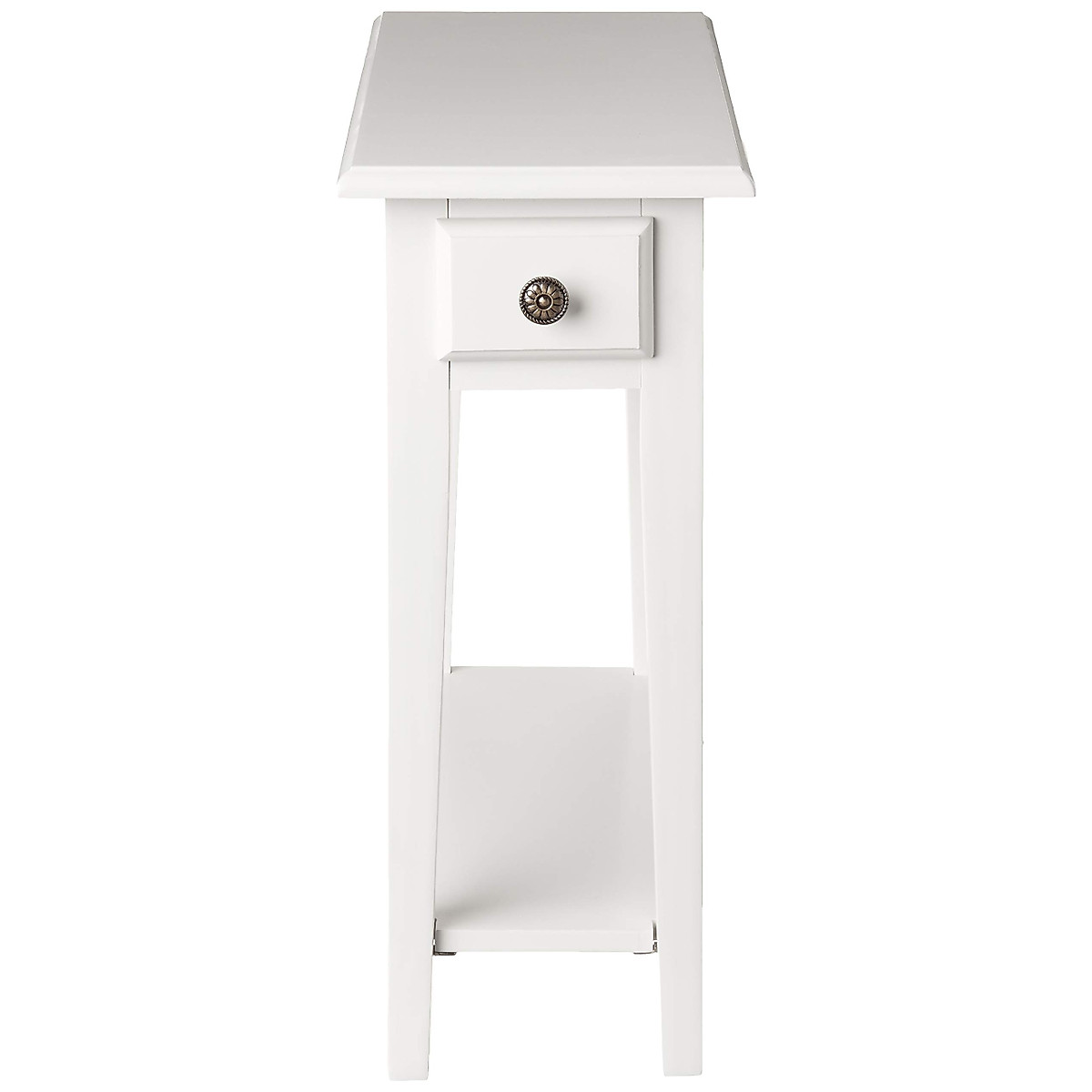 Frenchi Furniture End table, Queen, Off white