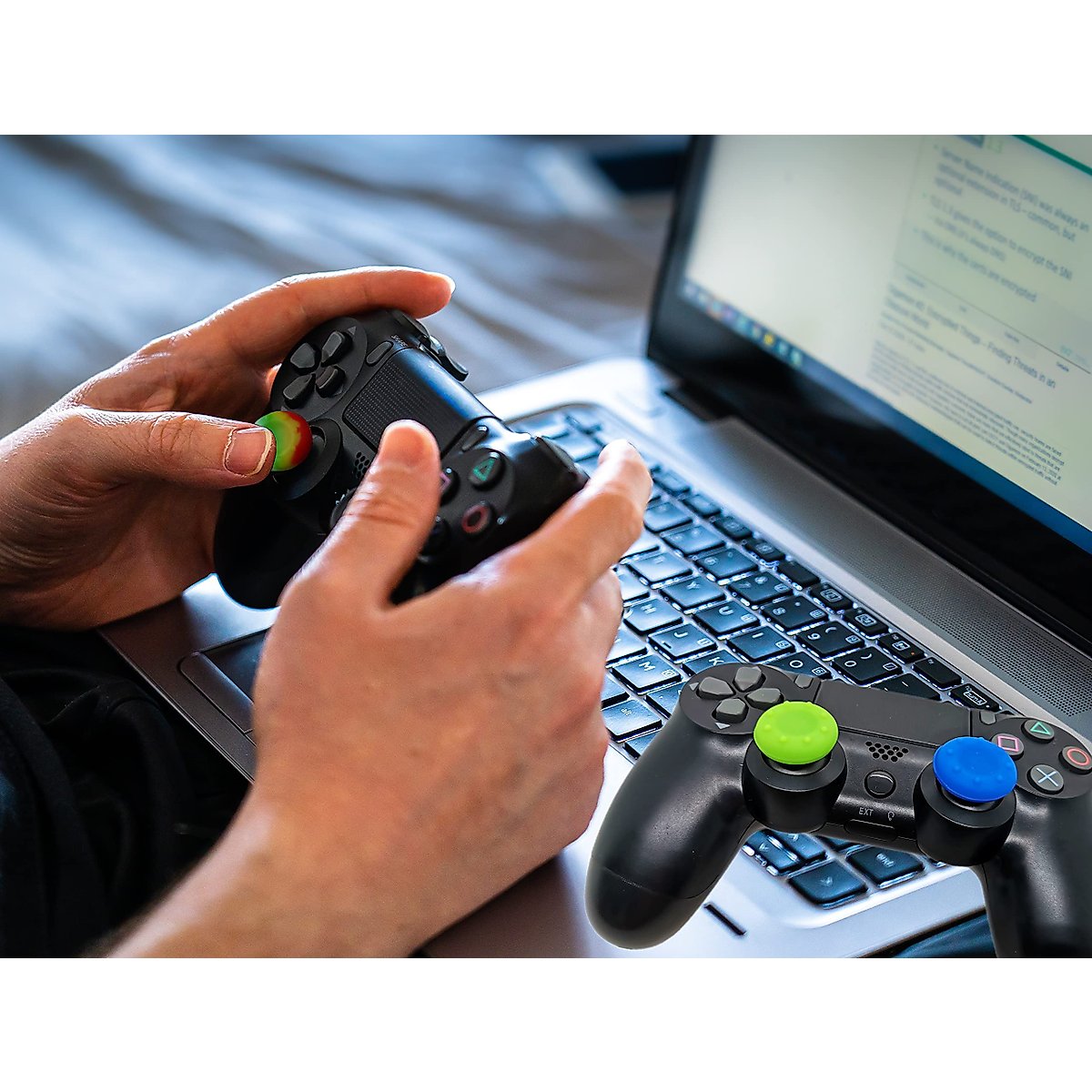 30pcs Joystick Grip for Ps5 Ps4 Controller, Silicone Thumb Grips Caps Cover Analog Stick for Playstation 5, Playstation 4 Controller, Xbox 360, Xbox One Controller (B 30pcs)