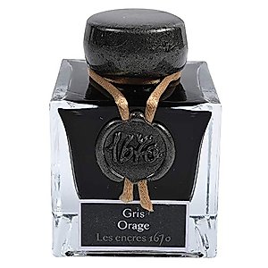 Jack elban Anniversary Ink (1670 with Gold particulates) for Fountain Pen/Fountain Pen Storm Gray hbj15009