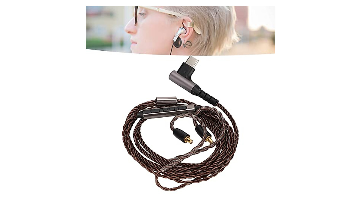 Eulbevoli HiFi Earphone Upgrade Cable with Mic