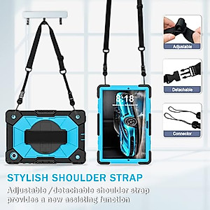 WESOROL Case for Samsung Galaxy Tab A8 10.5 Case,3 Layer Rugged Military Grade Shockproof Case for Galaxy A8 Tablet Case with 360 Rotatable Stand&Hand Strap,Samsung Tab A8 Case(SM-X200/X205/X207)