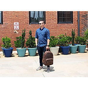 olpr. Leather Backpack (Dark Brown)