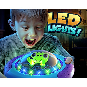 MindSprout Light-Up Space Twister | 360° Sit Twist and Spin, Toddler Toys Age 2, 3, 4, 5, Birthday for Boy Girl, 18 Months +, LED Lights, Kids Toy Indoor or Outdoor for 2 Year Old (Patent Pending)