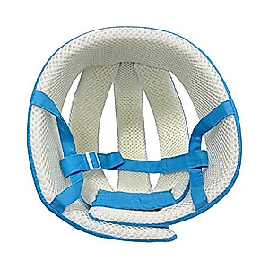 Ocanoiy Baby Safety Helmet Toddler Children Headguard Infant Head Cushion Protective Harnesses Cap Soft Adjustable Kid Safety Hat Head Protector (Blue)