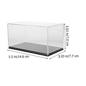 HOMSFOU Box Display Case Toys Acrylic Case Display Handicrafts Storage Case Acrylic Containers Figure Case Handicraft Case Handicrafts Case Puppet Model Artwork Protective Case Movable