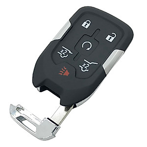 Horande Replacement Key Fob Cover Case fit for 2014 2015 2016 2017 Chevy Tahoe Suburban Silverado GMC Yukon Keyless Entry Key Fob Shell