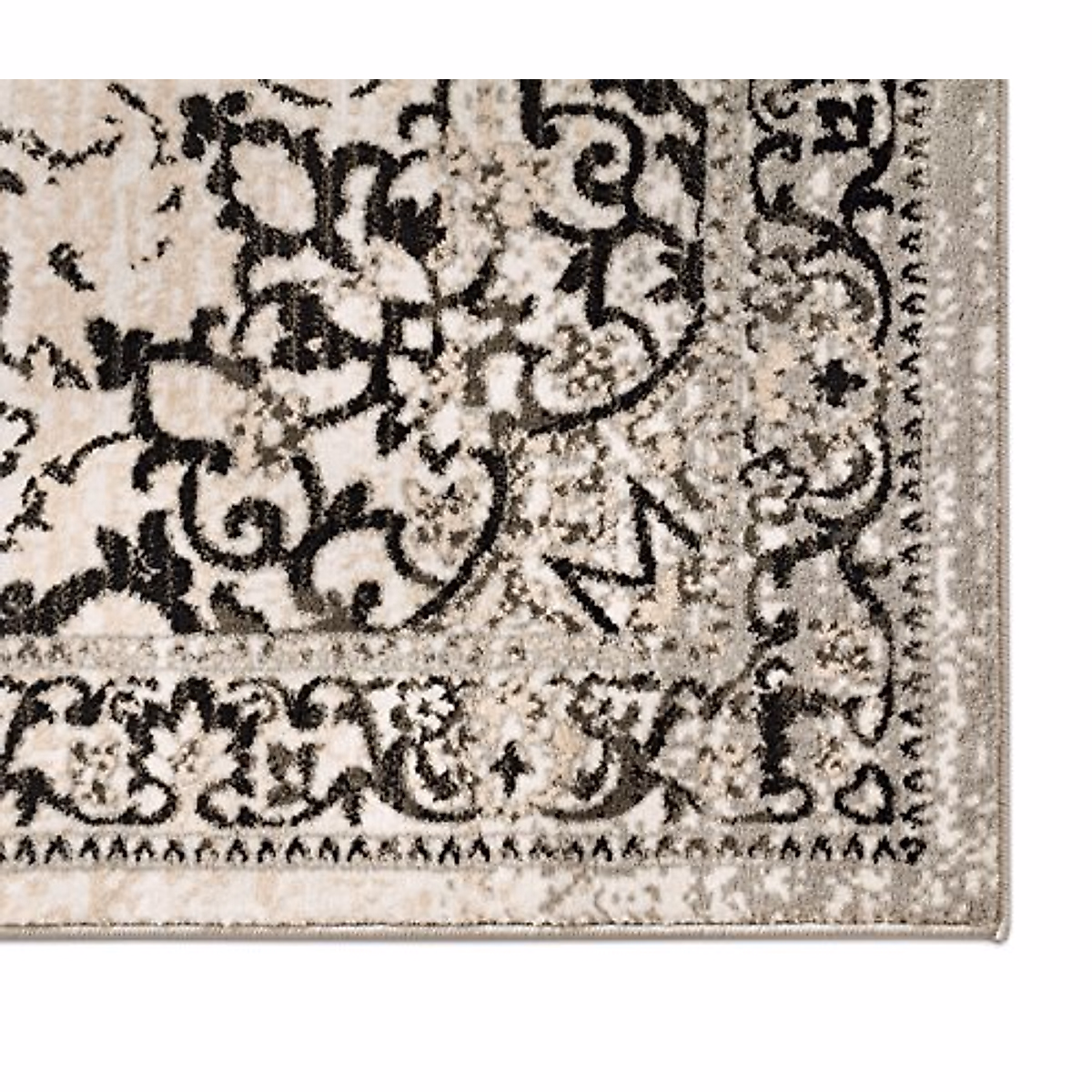 Well Woven Amba Sultana Traditional Distressed Oriental Grey Area Rug 7'10" x 9'10"