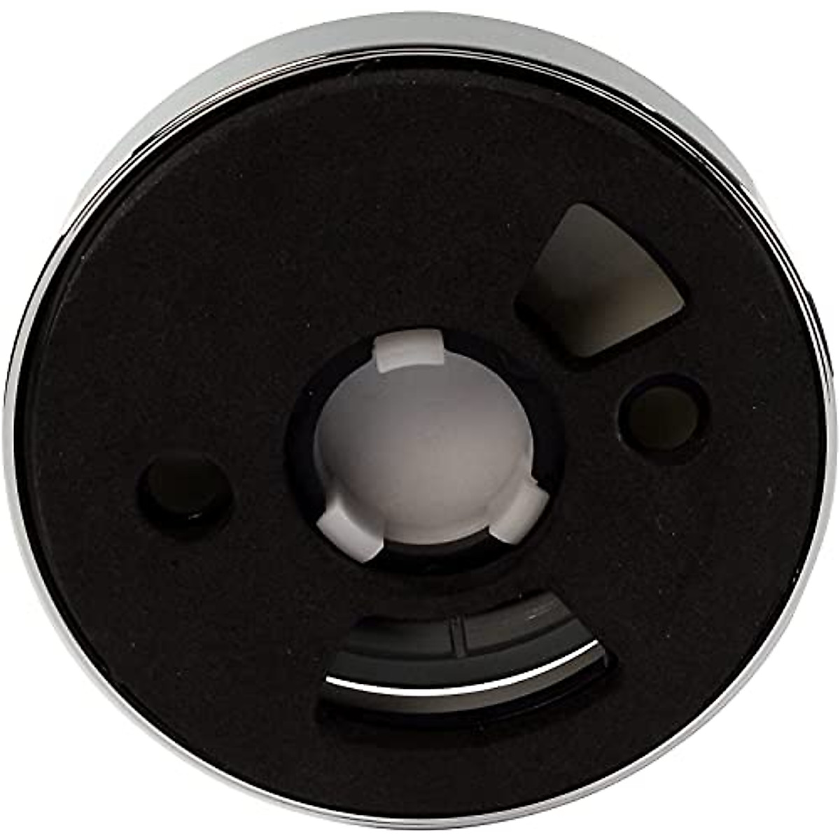 Westbrass D493CH-07 Patented Deep Soak Round Replacement 2-Hole Bathtub Overflow Cover for Full and Over-Filled Closure, Satin Nickel